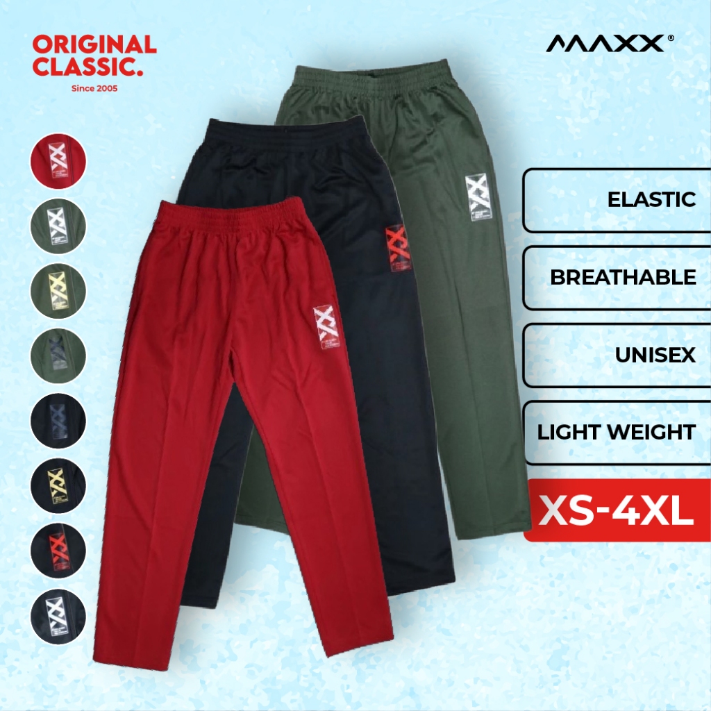 Maxx Long Pants 08 - A.Green,Black | Shopee Malaysia