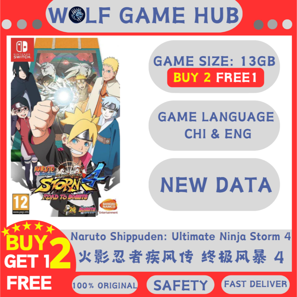 Naruto Shippuden: Ultimate Ninja Storm 4 (Nintendo switch) Digital Game ...