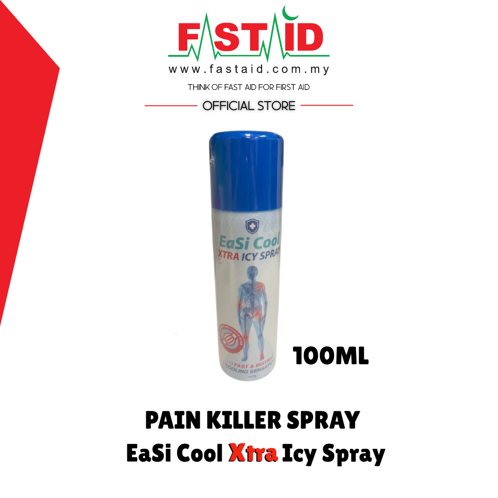 Easi Cool Xtra Icy Spray Pain Killer Spray 100ml | Shopee Malaysia