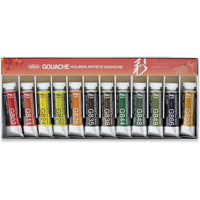 Famous Japanese Brands Holbein Opaque Watercolor Paint "Gouache ...