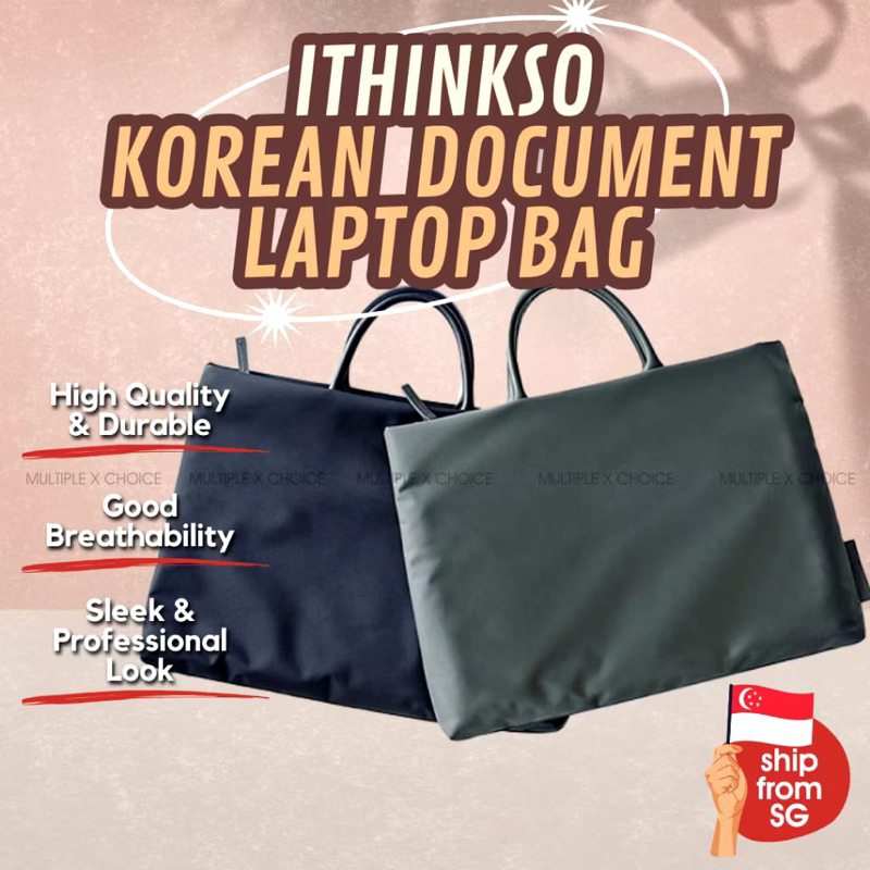 ITHINKSO Korean Document Laptop Bag | Shopee Malaysia