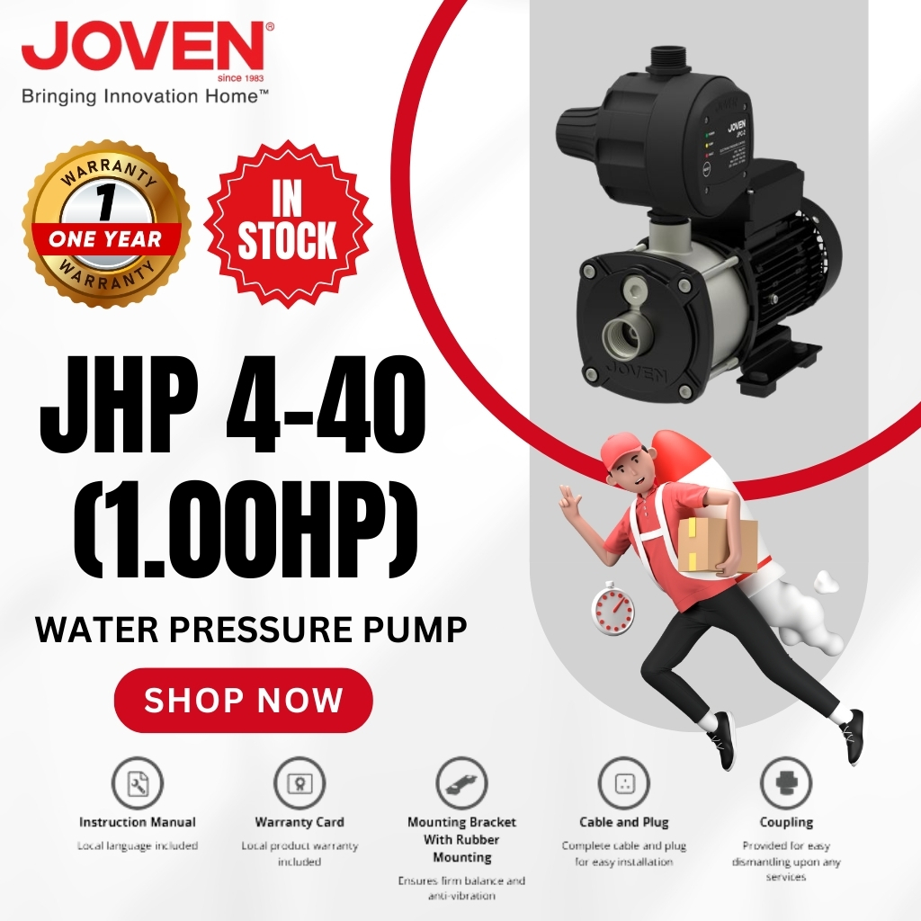 JOVEN JHP 4-40 WATER PUMP BOOST WATER PRESSURE PUMP (1.00HP) SIRIM 1 YEAR WARRANTY | Shopee Malaysia