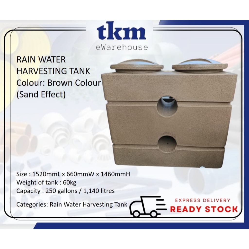 [TKM] BRAND MUI FATT 250 GALLONS 1140 LITRES RAIN WATER HARVESTING TANK ...