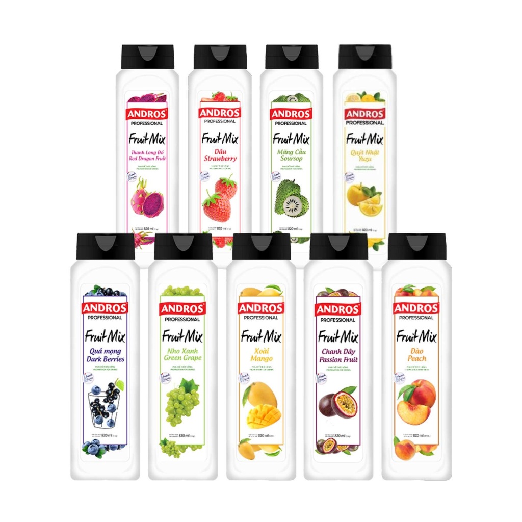 Andros Puree Fruit Mix 820ml | Shopee Malaysia