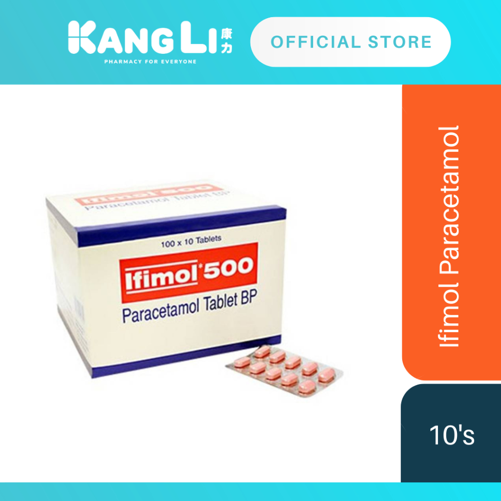 Ifimol (Paracatamol) 500mg Caplets 10s | Shopee Malaysia