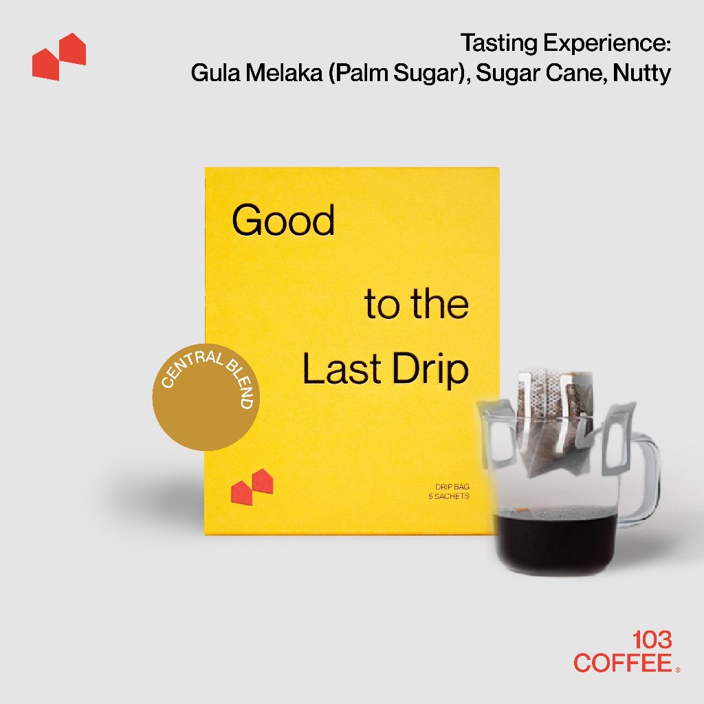 103 COFFEE - Drip Bag Sachets Central Blend (10gx5's) 咖啡豆 Coffee Bean ...