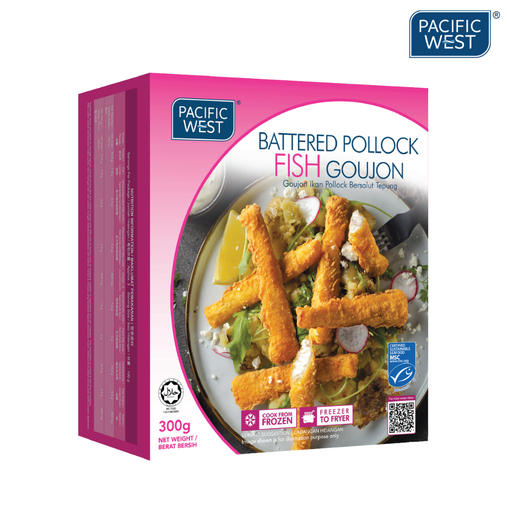 PACIFIC WEST Battered Pollock Fish Goujon (300g) | Shopee Malaysia
