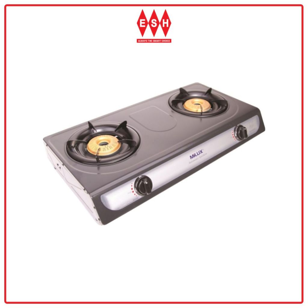 Milux YS-3030B Epoxy Cooker Top Double Burner Gas Stove | ESH | Shopee ...