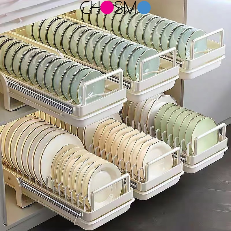 Pull Out Dish Rack Cabinet Rak Pinggan Mangkuk Dish Drying Drainer ...