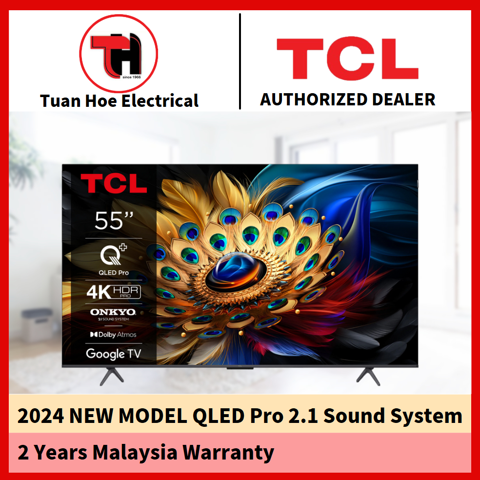 TCL 55", 65" & 98" QLED Pro 4k Google TV C655 Series | Shopee Malaysia