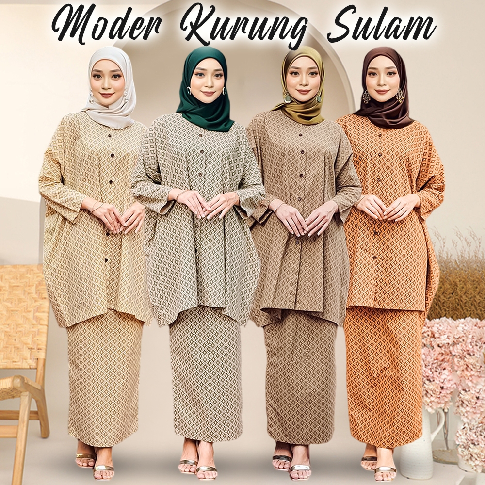 Embun Kurung Baju Raya 2025 Kebaya Moden Baju Nikah PerempuanPleated ...