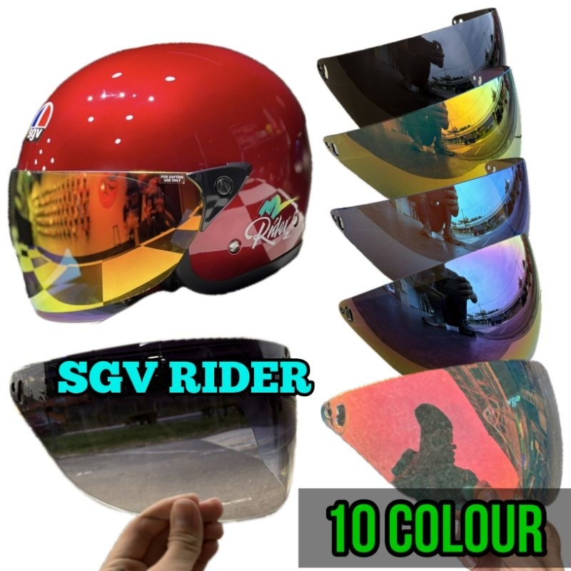 VISOR SGV RIDER II ANTI UV SIANG MALAM KH CRUISER X DOT X-DOT G118 YH PRO SGV KETUPAT SGV KIDS ...
