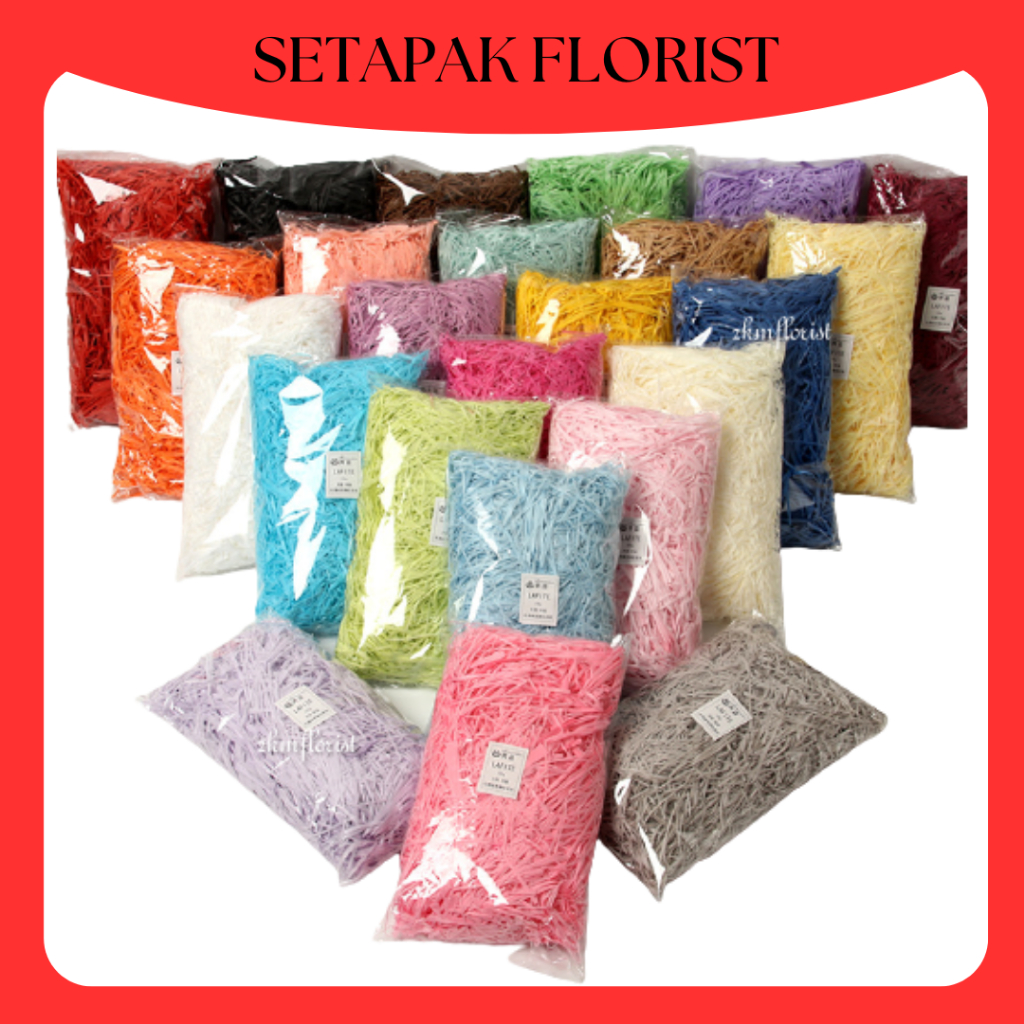 (100G) SHREDDED PAPER Decoration Fiber Gift Box Filler Surprise ...