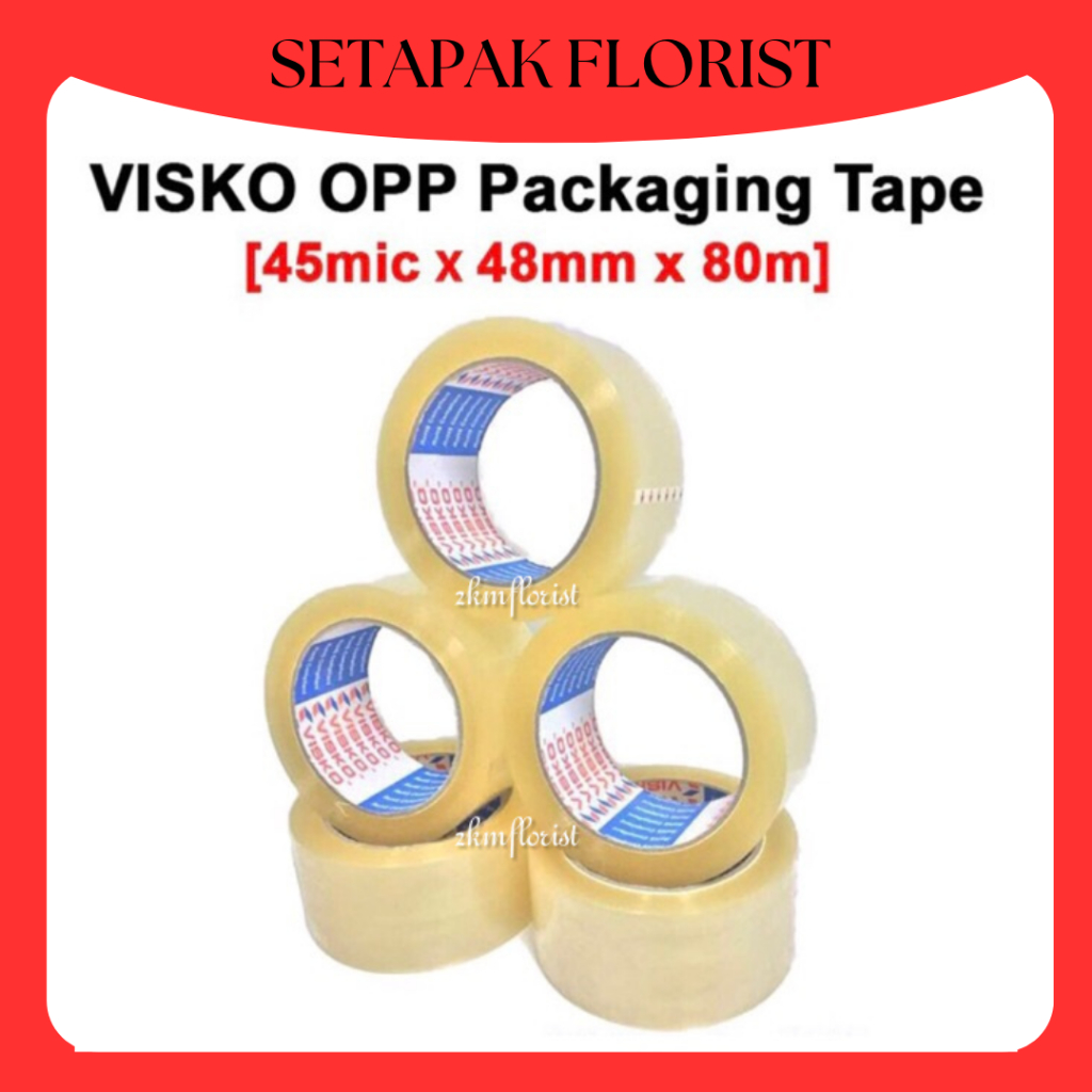 CELLOPHANE TAPE OPP Adhesive Transparent Packaging Tape 45mic x 48mm x ...