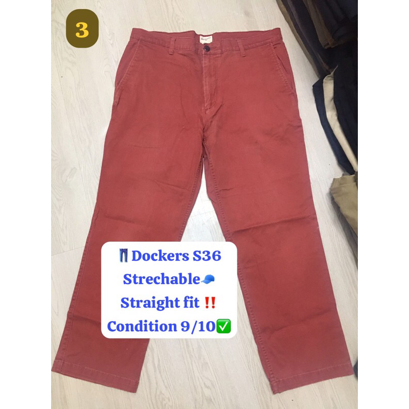 SLACK DOCKERS CUTTING STRAIGHT FIT SAIZ 36 PADU | Shopee Malaysia