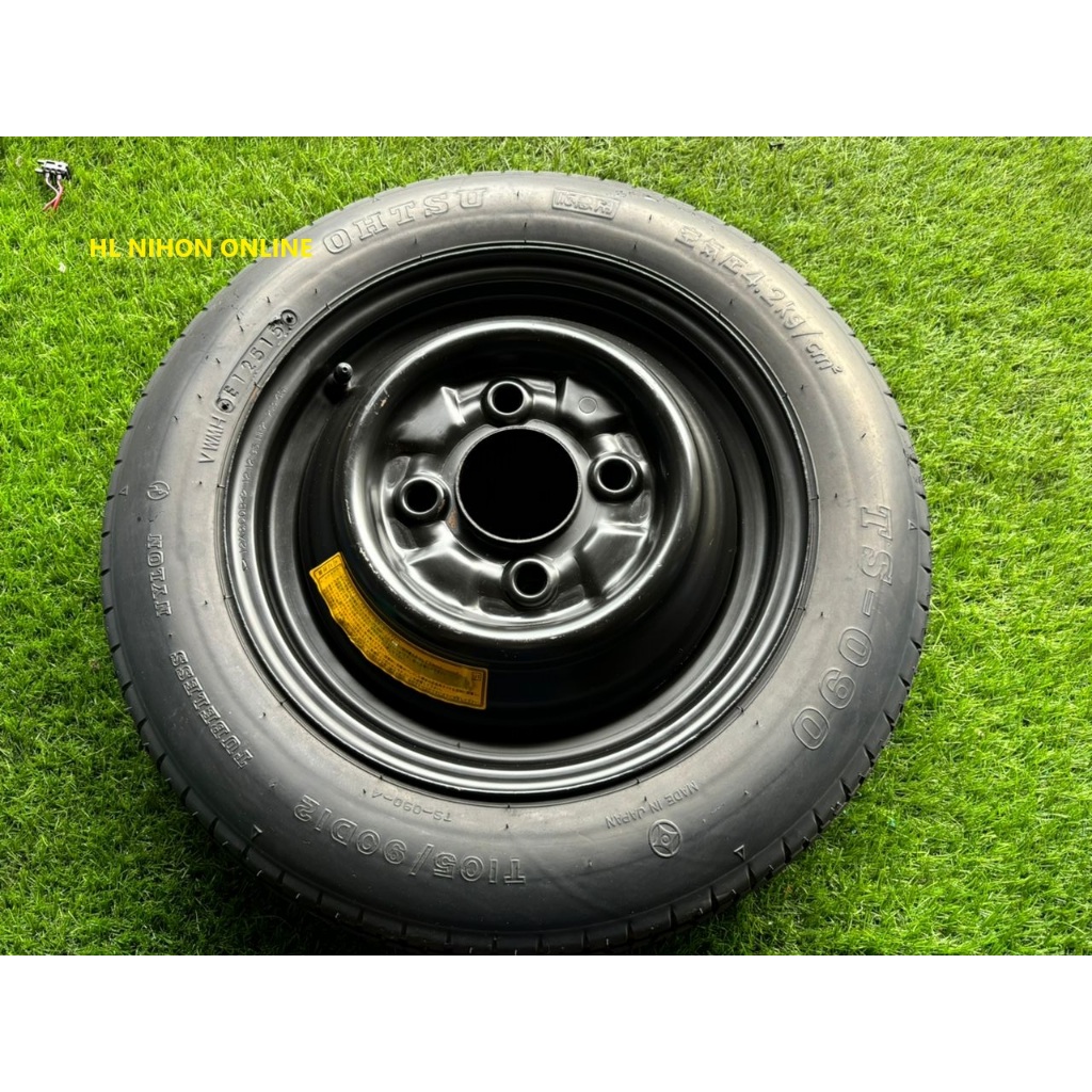 (USED)DAIHATSU MIRA L2S L2 PERODUA KANCIL SPARE TYRE TAYAR R12" T105 ...