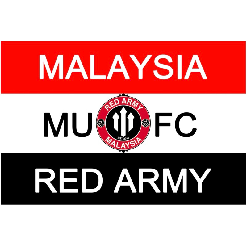 RED ARMY MU Core Crest Flag | Shopee Malaysia