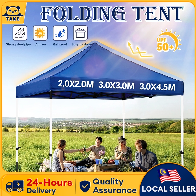 TAKE Khemah 10x10 FT Full Set Canopy folding khemah niaga Night Market ...