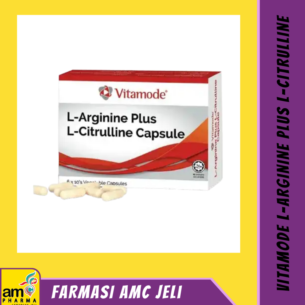 VITAMODE L-ARGININE PLUS,L-CITRULLINE CAPSULE- Bagus untuk kesihatan ...