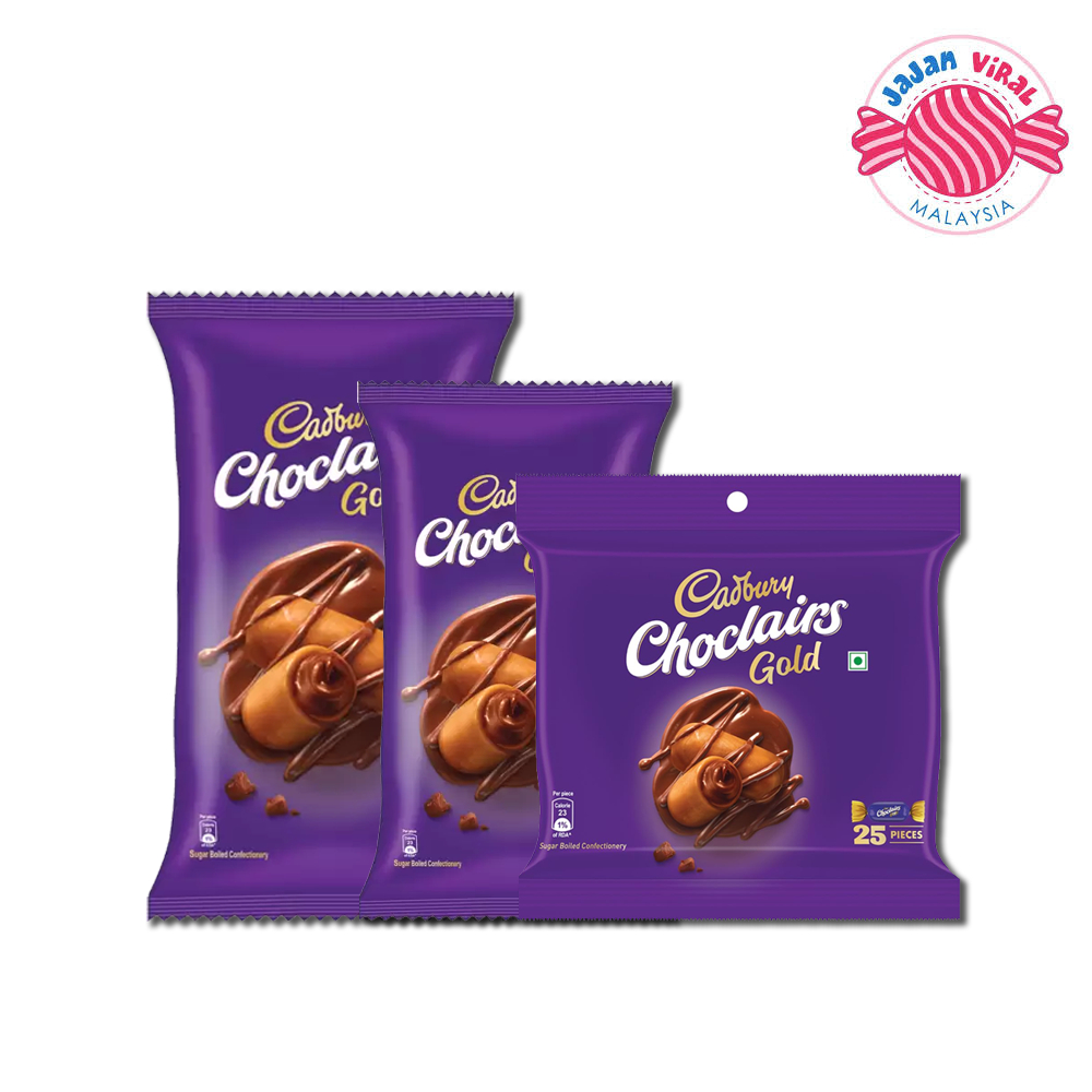CADBURY CHOCLAIRS GOLD SUGAR BOILED CONFECTIONERY | Shopee Malaysia