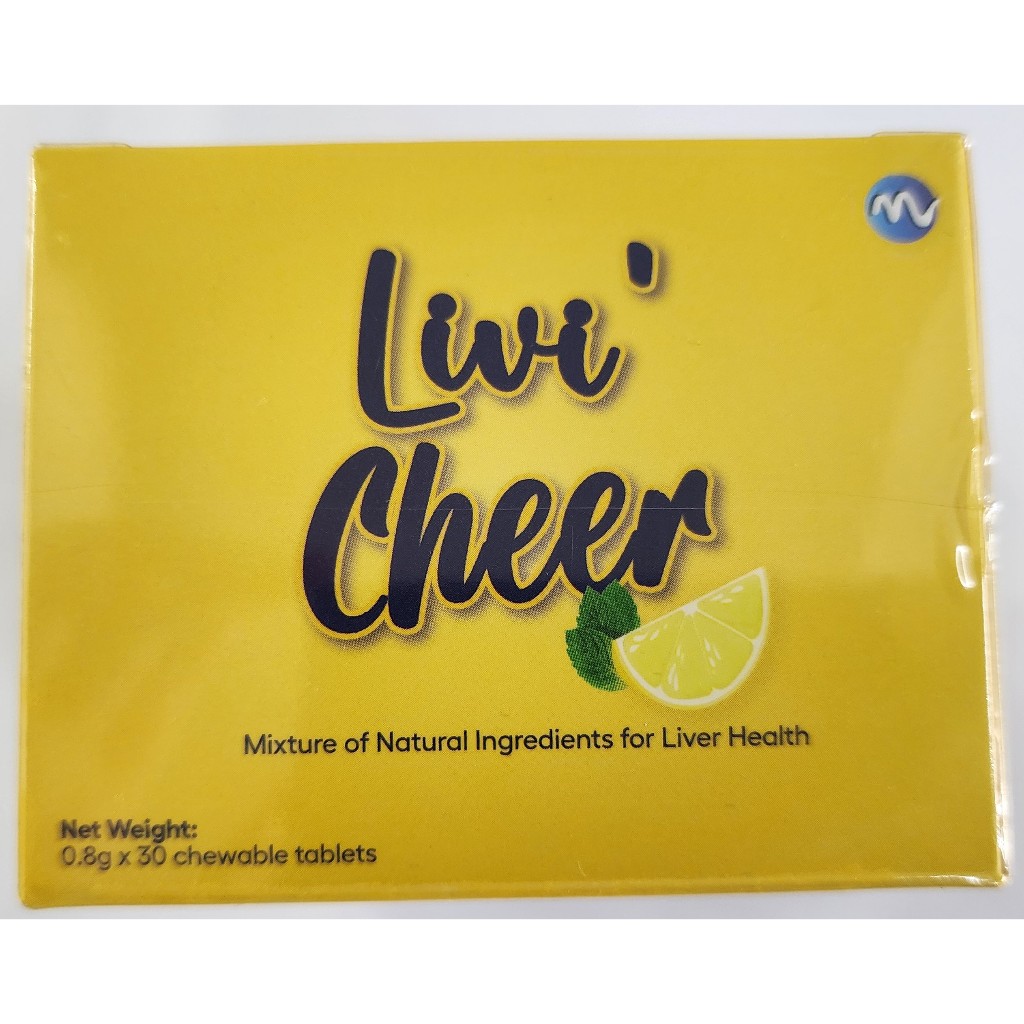 LIVI' CHEER CHEWABLE TABLET LIVER HEALTH HANGOVER CANDY 30 TABLET ...