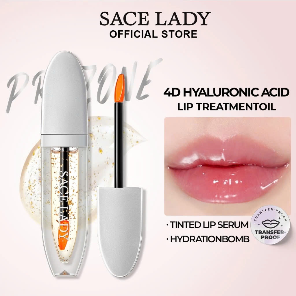 SACE LADY Lip Oil Lasting Waterproof Lip Tint Color Changing Magic Lip ...