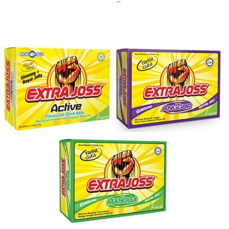 EXTRAJOSS SUGAR FREE GINSENG + ROYAL JELLY FLAVORED DRINK BASE PERISA ...