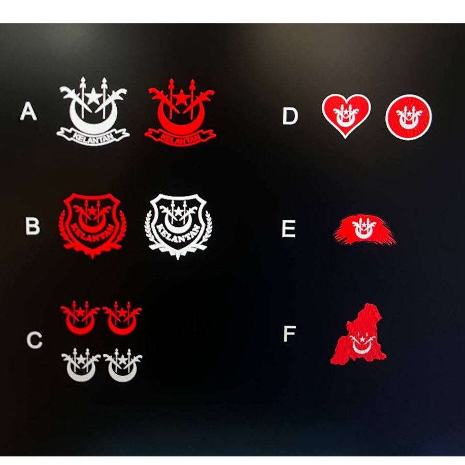 Sticker bendera kelantan sticker kelate sticker cutting | Shopee Malaysia