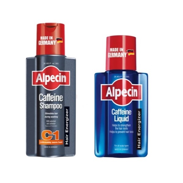 Alpecin Caffeine Shampoo for Men/ Tonic Set Against Hair Loss Hairfall ...