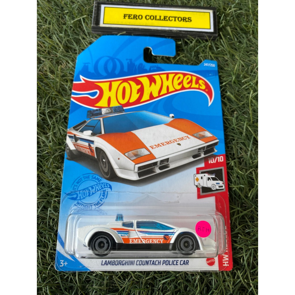 Hot Wheels RTH LAMBORGHINI COUNTACH POLICE CAR | Shopee Malaysia