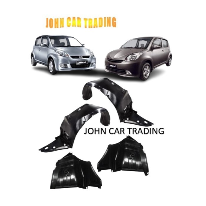Perodua Myvi 2005-2010 Fender Inner Cover Myvi Daun Pisang Mudguard ...