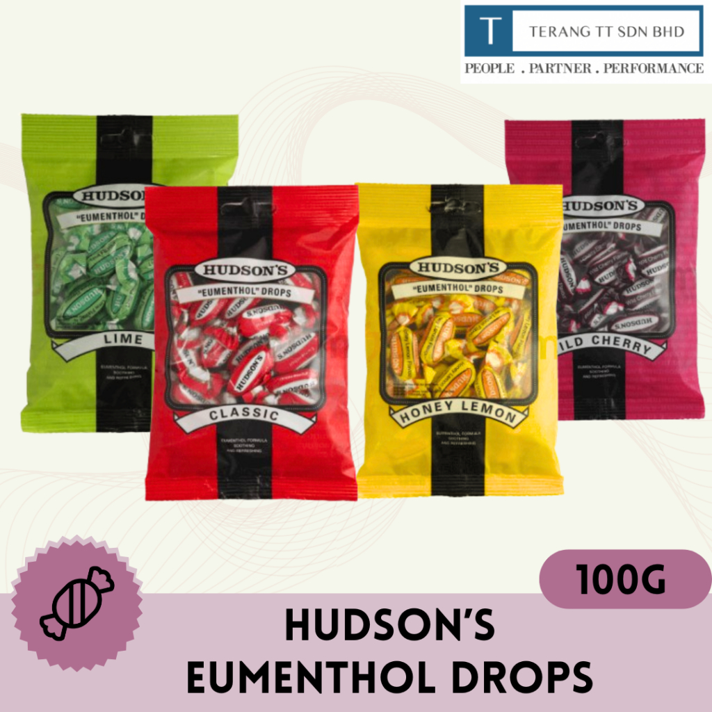 Hudson's Eumenthol Drops 100g | Shopee Malaysia