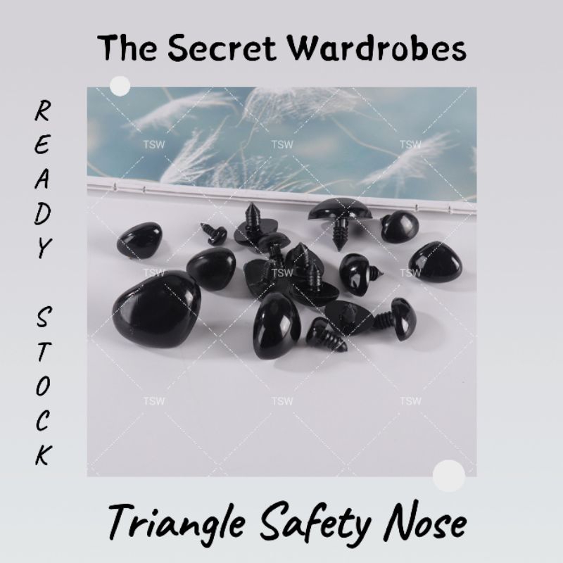 [TSW] (TS) 5pcs Triangle Safety Plastic Nose / Amigurumi Nose / Doll ...