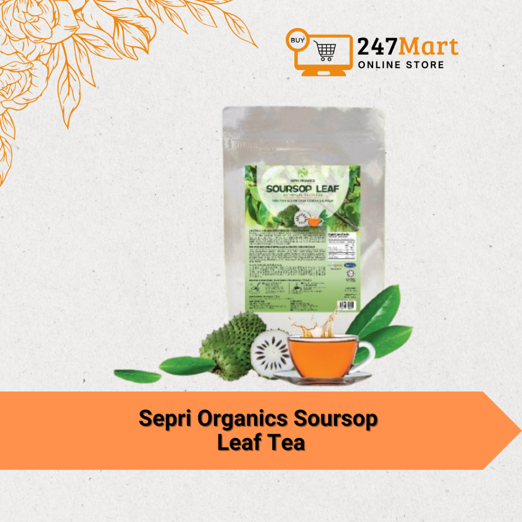 Sepri Organics Soursop Leaf Tea 3g x 30 Tea Bags | Shopee Malaysia