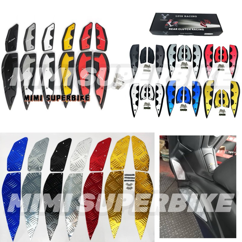 YAMAHA XMAX250 XMAX300 XMAX V1 V2 CARPET FOOTBOARD CNC ALLOY FLOOR ...