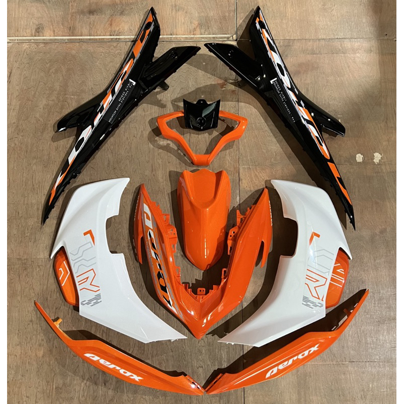 MAGIC BOY COVER SET CUSTOM YAMAHA NVX V2 AEROX OREN-WHITE 2024 | Shopee ...
