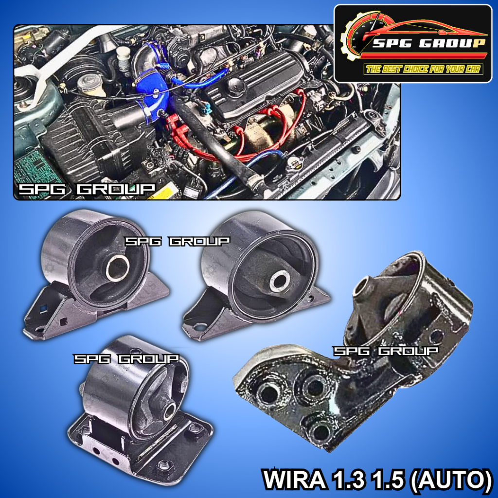 GENUINE NACO HIGH GRADE ENGINE MOUNTING KIT PROTON WIRA 1.3 1.5 (AUTO ...