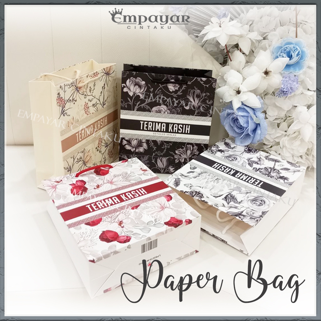 10PCS - M SIZE THANK YOU Paper Bag/MATTE Paper Bag/Goodies Bag/Gift Bag ...