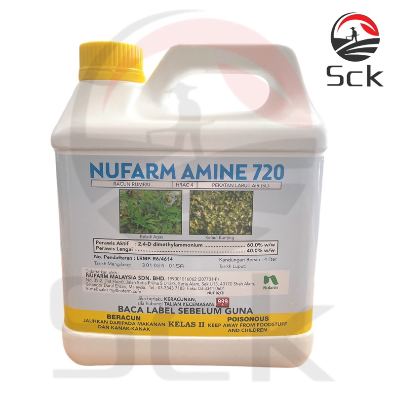 Nufarm Amine 720 4Liter/Racun Rumput Herbicide | Shopee Malaysia