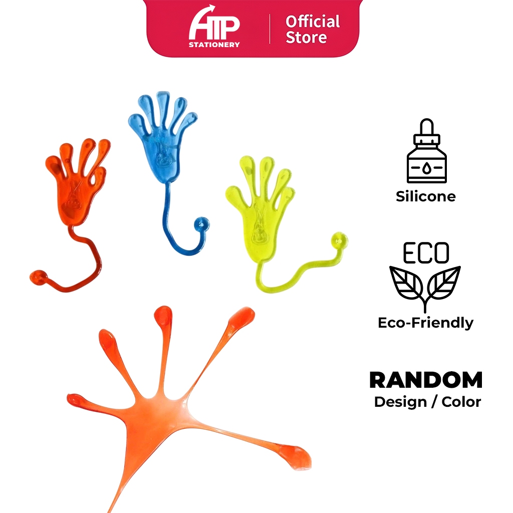 Flexible Sticky Hand Palm Toys Fun Deformed Toys Wall Toy Kids ...