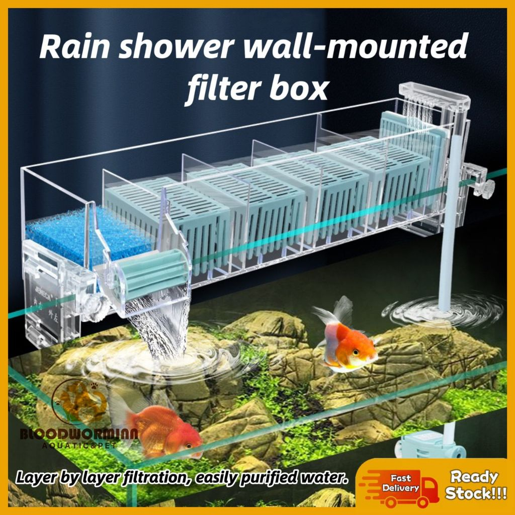 JENECA Aquarium Top Filter Box for media akuarium ikan top filter box ...