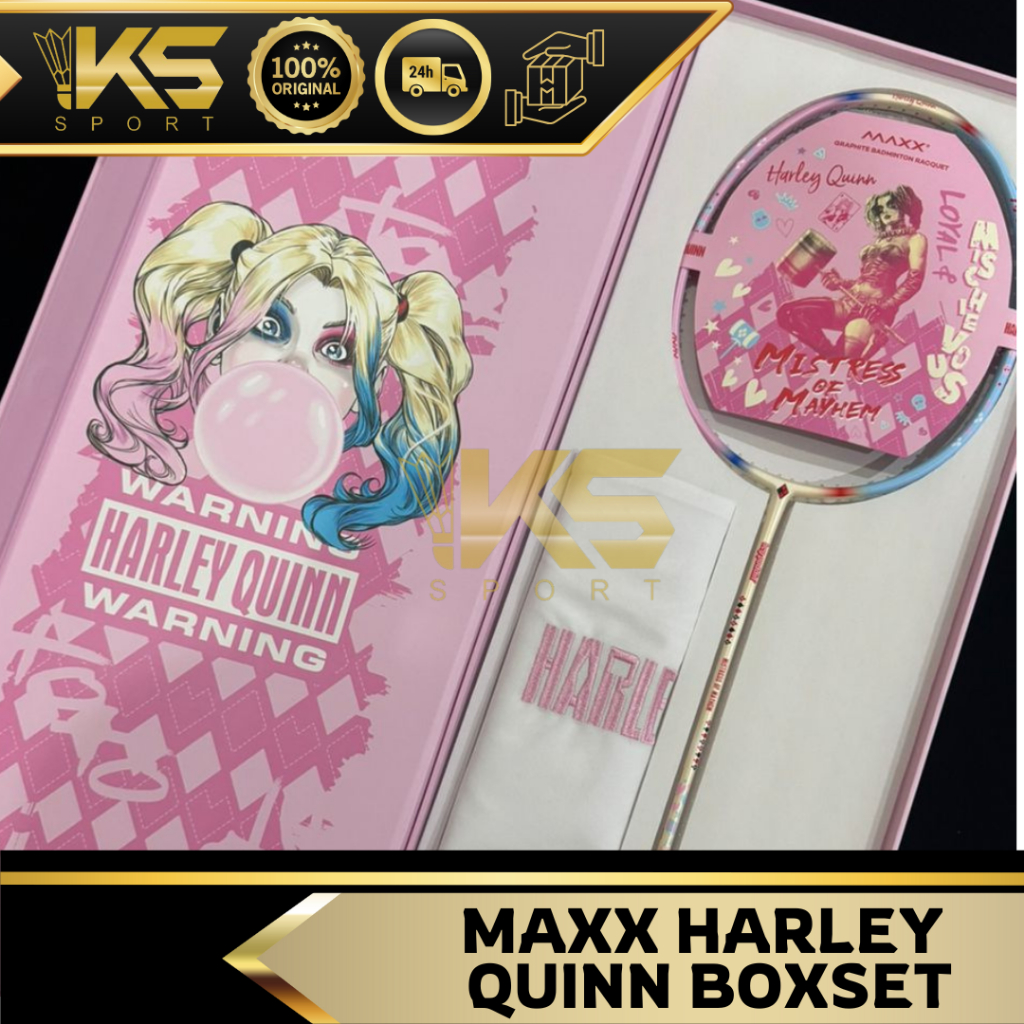 MAXX HARLEY QUINN MISTRESS OF MAYHEM RACKET BOX SET | Shopee Malaysia