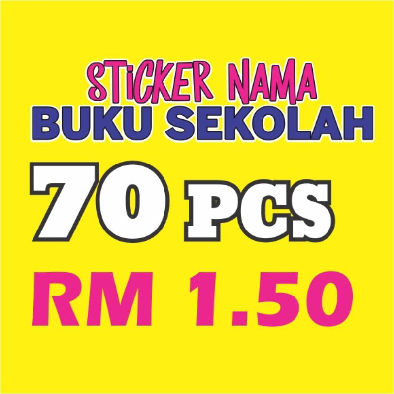 STICKER NAMA BUKU SEKOLAH TRANSPARENT | Shopee Malaysia