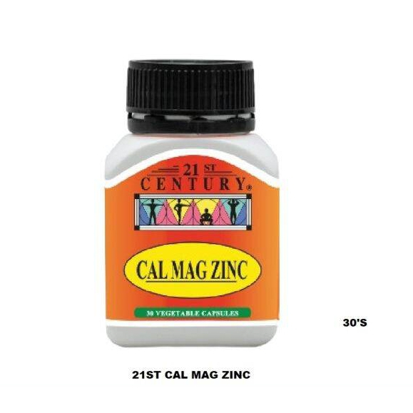 21st Century Cal Mag Zinc 30's Calcium Magnesium Zinc Osteoporosis ...