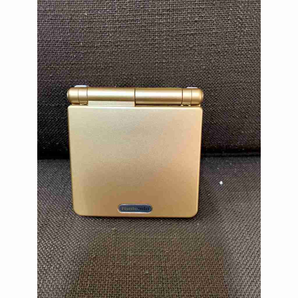 USED Nintendo Gameboy GBA SP LIGHT GOLD with upgraded IPS screen ...