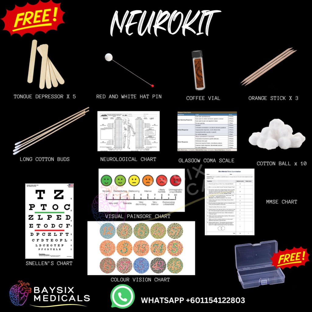 🔥Ready Stock🔥 Neurokit Medical Cranial Nerve Examination Tools ...