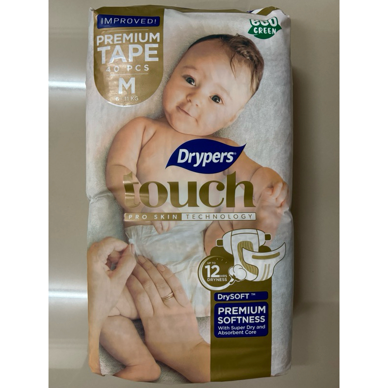 Drypers Touch Tape Baby Diapers M40 (1 Pack) | Shopee Malaysia
