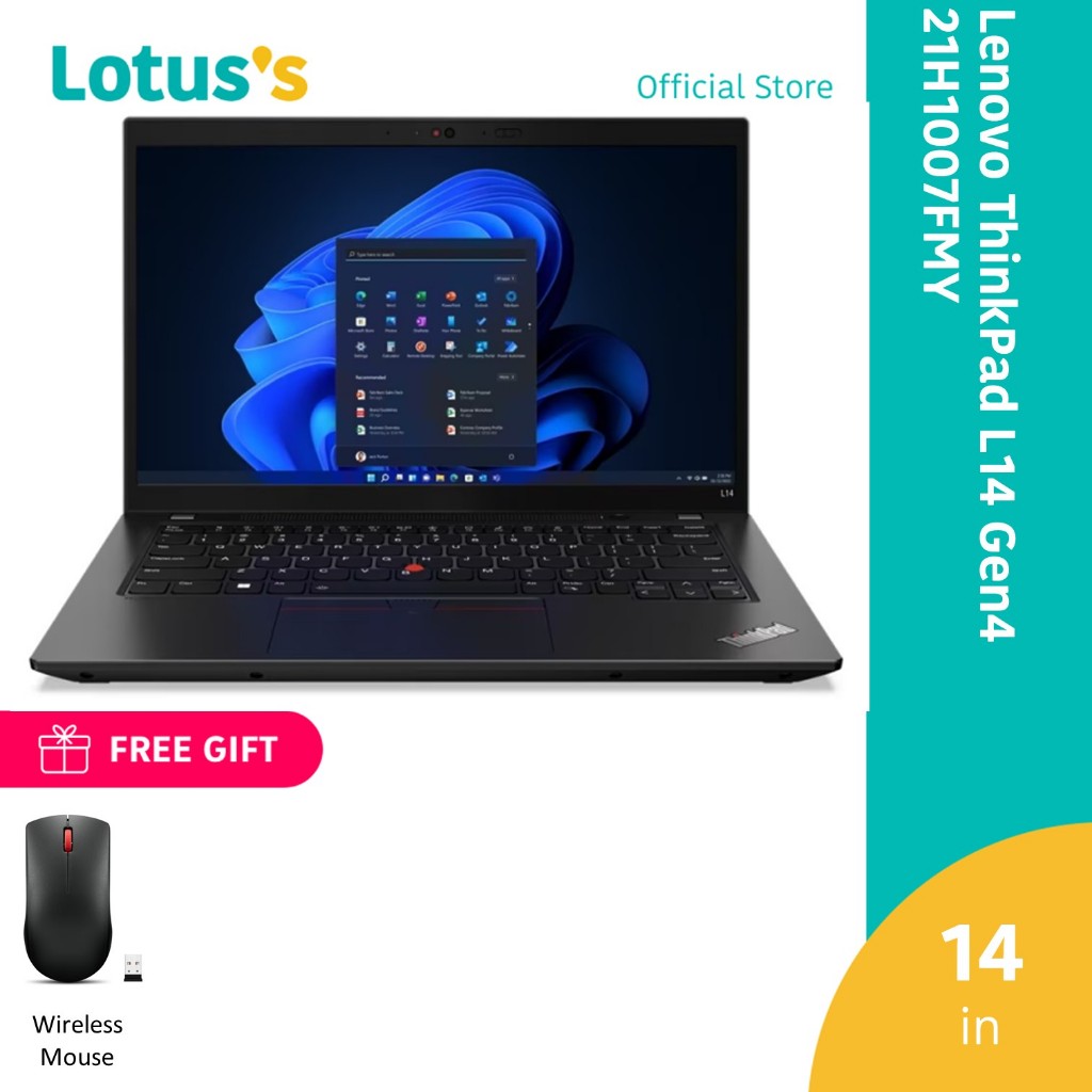 Lenovo 14" ThinkPad L14 Gen4 21H1007FMY (i5-1335U,16GB,512GB SSD,Intel ...