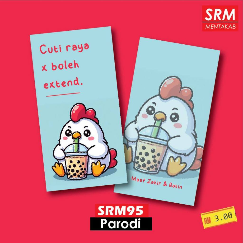 Sampul Raya Skrip Kartun| 1 Paket 10pcs | Sampul Raya Viral 2025 ...