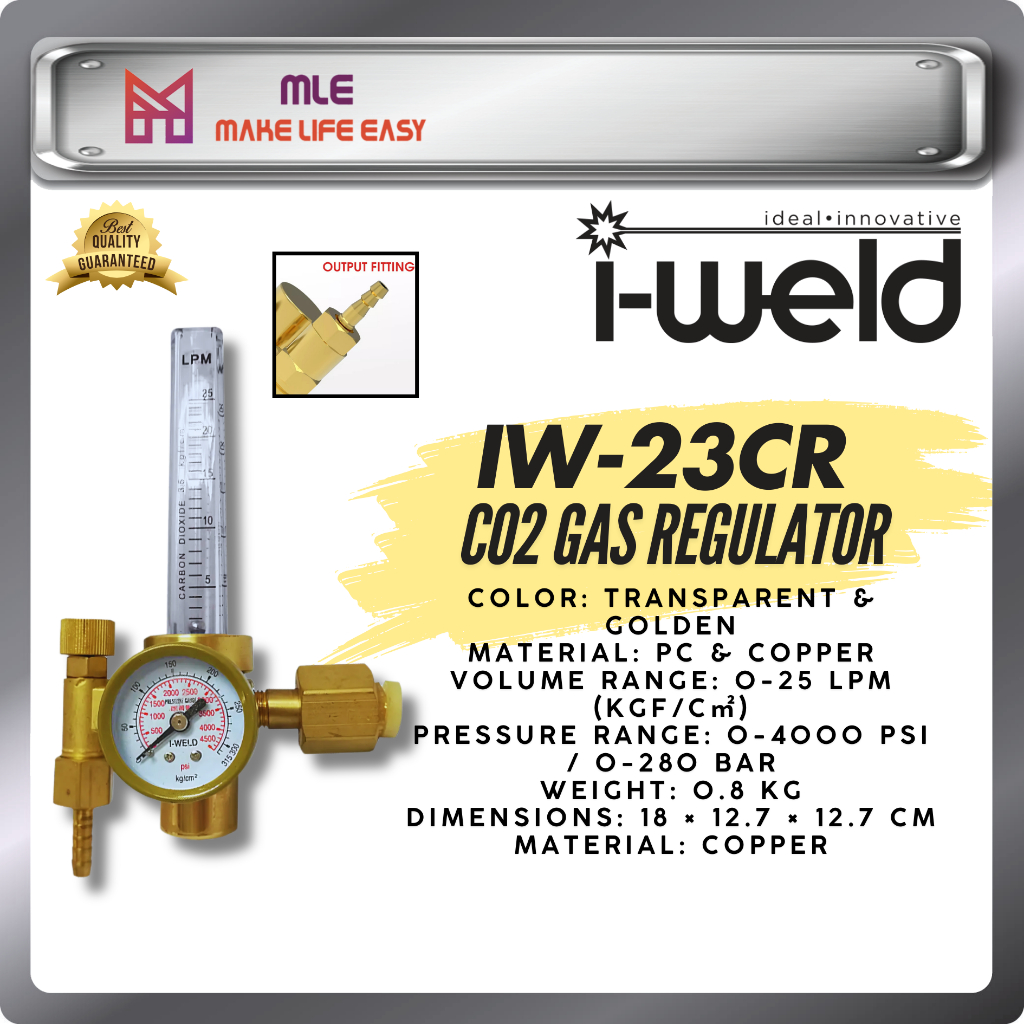 I-WELD ARGON Regulator Welding Flow Meter IW-23AR | Shopee Malaysia